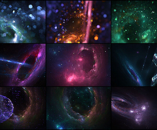 ArtStation - 50 Post-Impressionist Mosaic Backgrounds - Vol. 1 | Artworks
