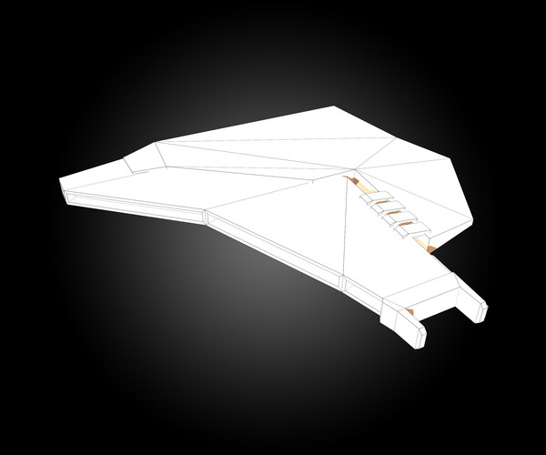 ArtStation - Wing Frame 'D' (LP) | Game Assets