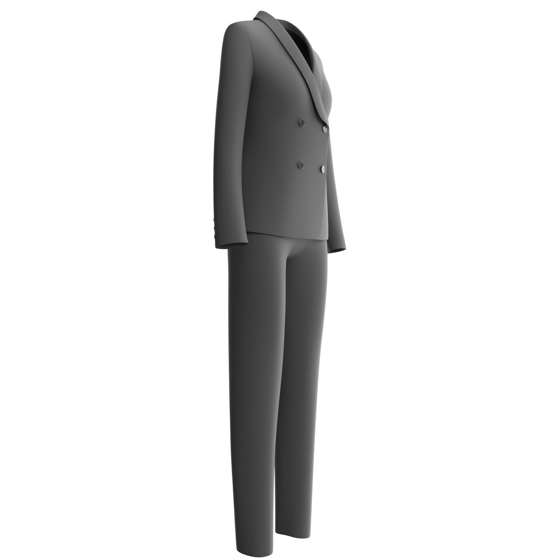 ArtStation - 3D Female Suit - Lowpoly business suit | Resources