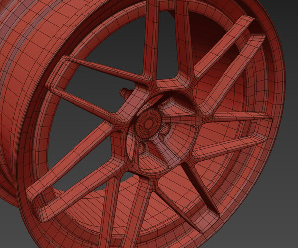 ArtStation - HRE RS309 Wheel 3D model | Game Assets