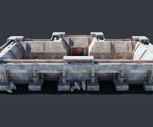 ArtStation - Future Fort Bunker Dystopian Military Outpost Kitbash ...