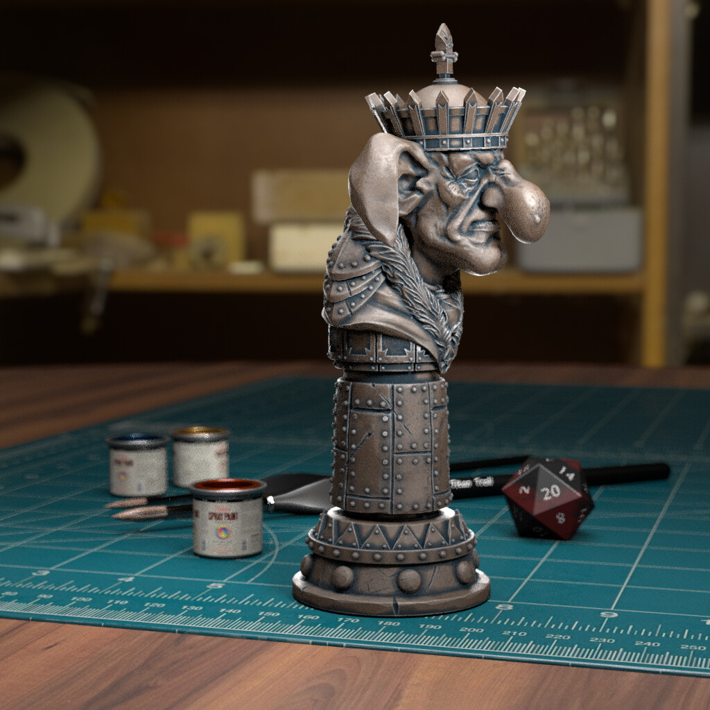 ArtStation - 3D Printable Fantasy Goblin Chess Set - TytanTroll ...