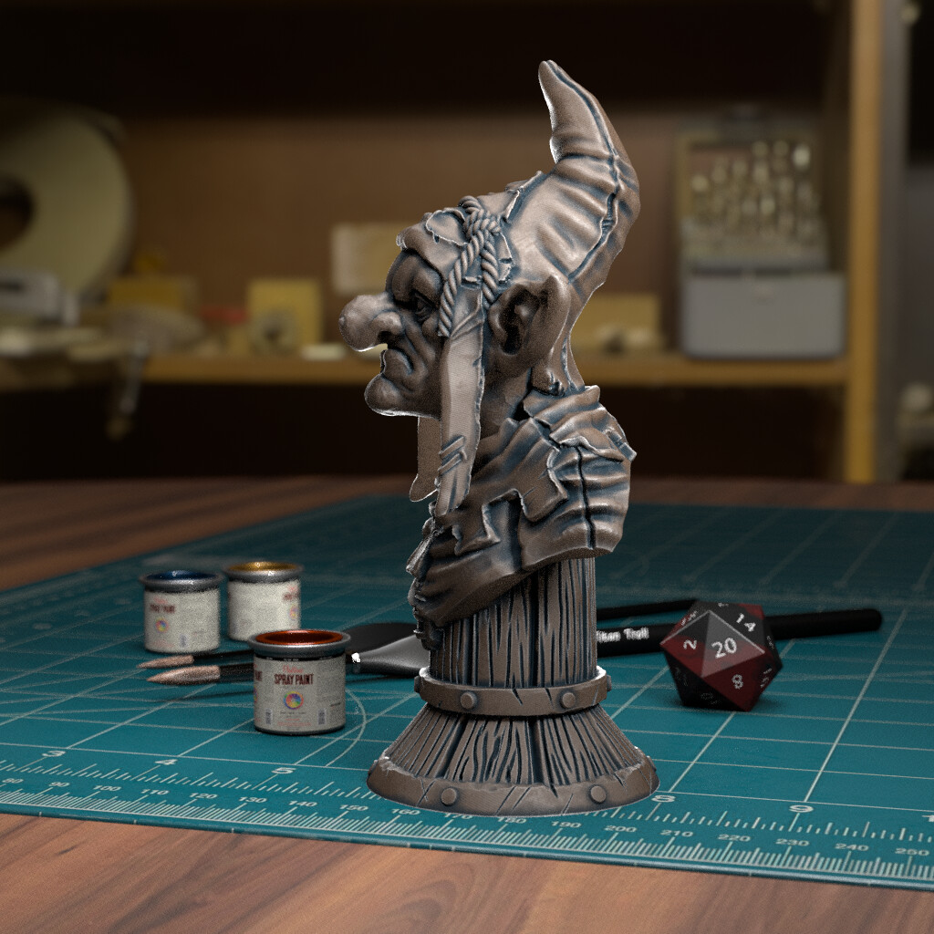 ArtStation - 3D Printable Fantasy Goblin Chess Set - TytanTroll ...