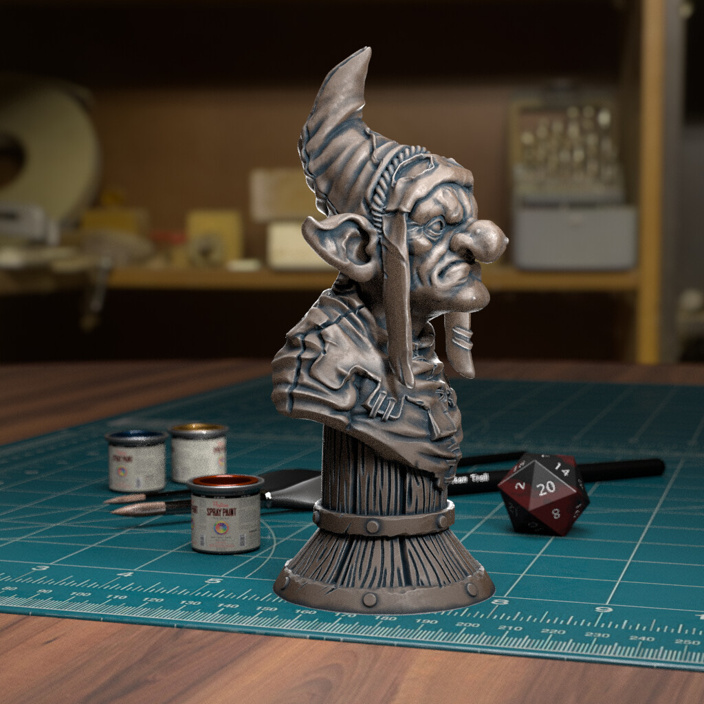 ArtStation - 3D Printable Fantasy Goblin Chess Set - TytanTroll ...