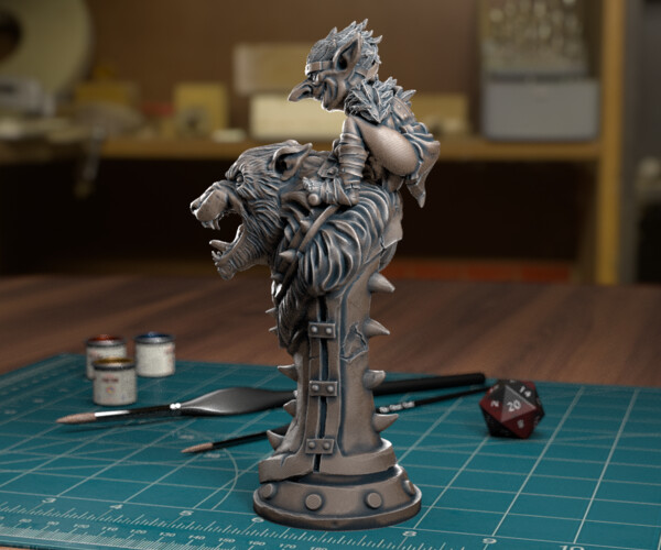 ArtStation - 3D Printable Fantasy Goblin Chess Set - TytanTroll ...