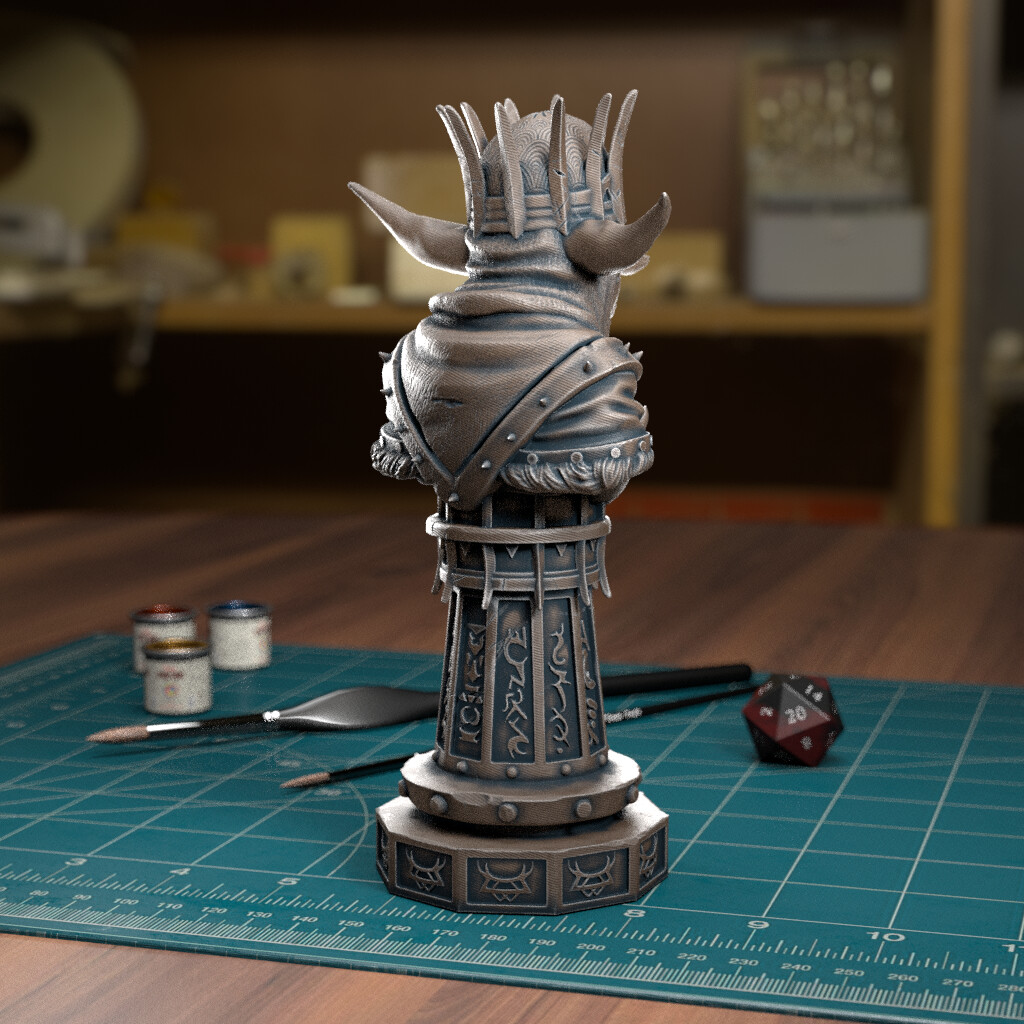 ArtStation - 3D Printable Fantasy Goblin Chess Set - TytanTroll ...