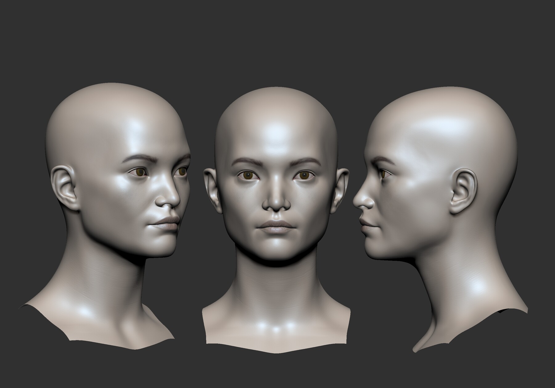ArtStation - Woman Head Base mesh 3D model | Resources
