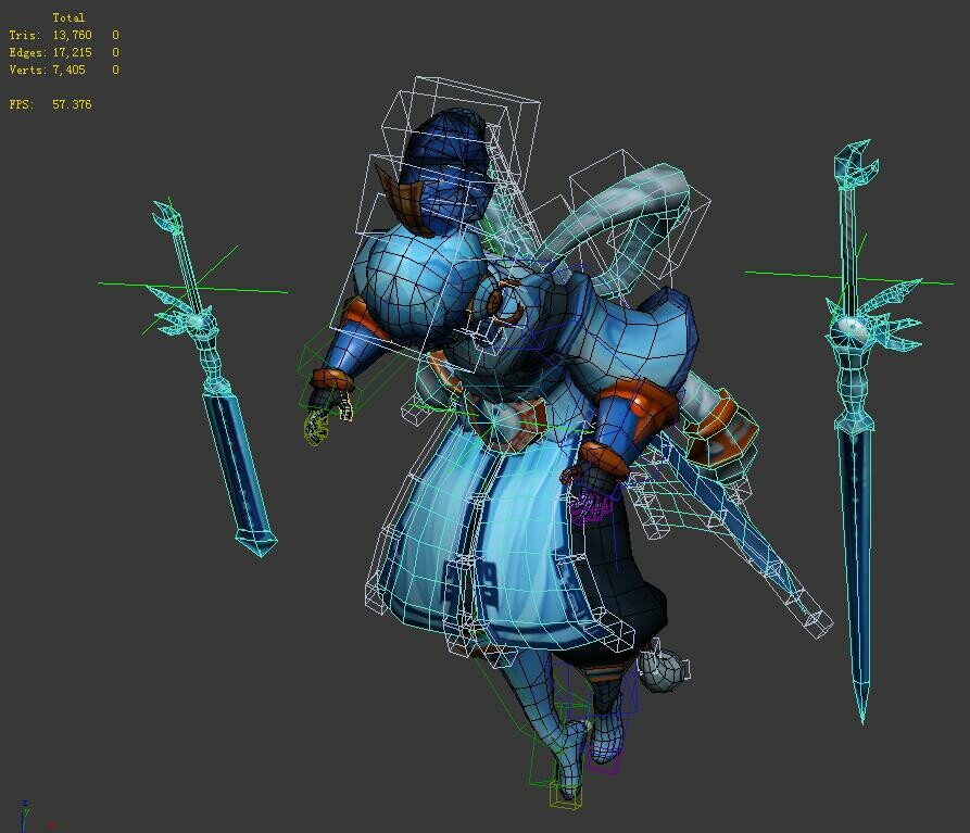 ArtStation - Game animated characters - sword ghosts | Game Assets