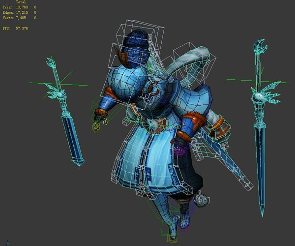 ArtStation - Game animated characters - sword ghosts | Game Assets