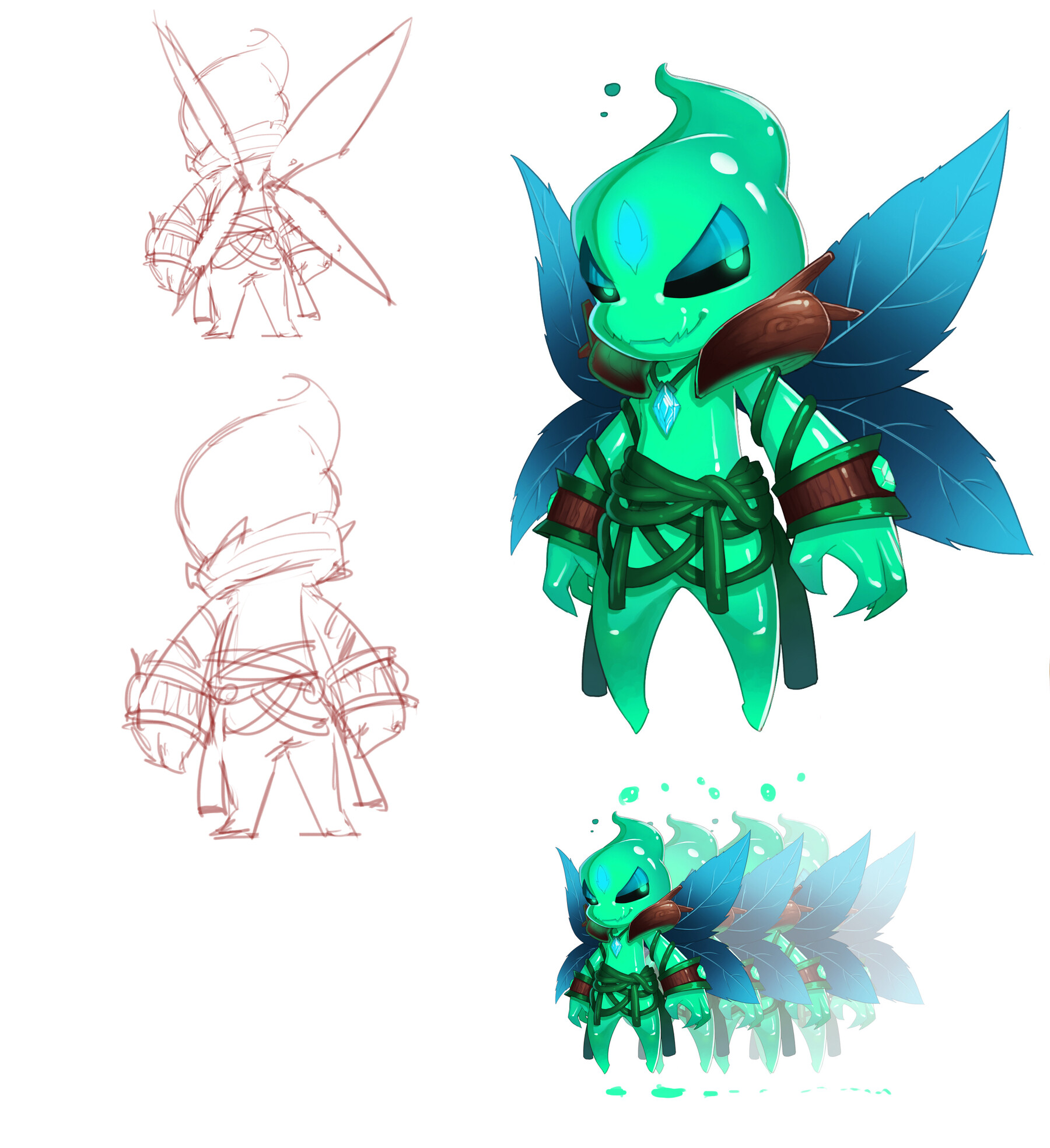 ArtStation - Game animated characters - wood spirit | Game Assets