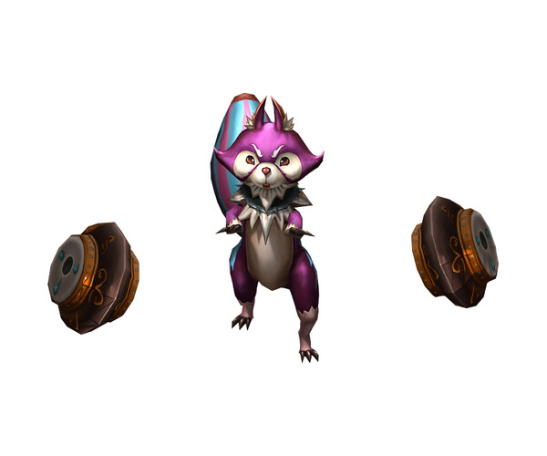 ArtStation - Game Animation Role - Lightning Mink | Game Assets