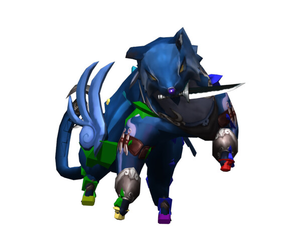 ArtStation - Game animated characters - two-tailed cat | Game Assets