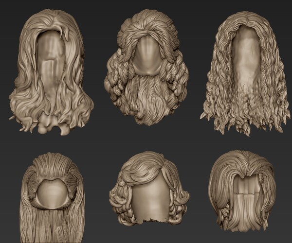ArtStation - Hair Collection 3 | Resources