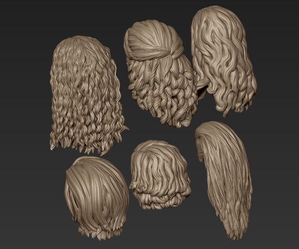 ArtStation - Hair Collection 3 | Resources