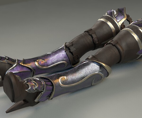 ArtStation - Woman Leg ARmor SEt | Game Assets