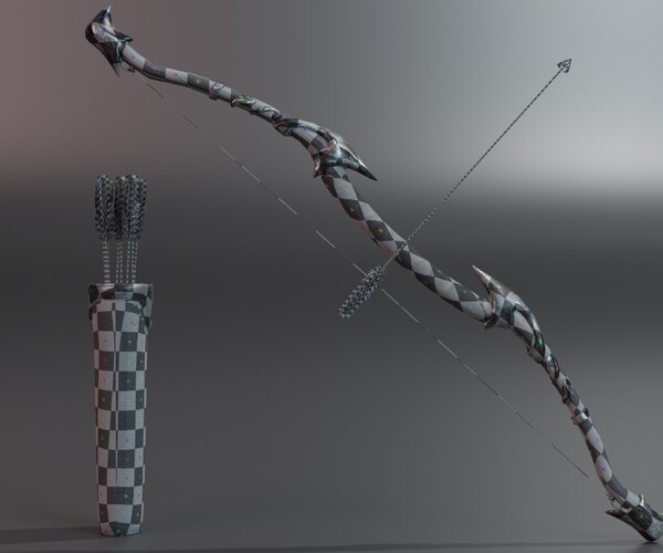 ArtStation - Elf Bow Equipment Set Rig | Game Assets