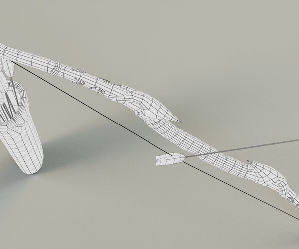 ArtStation - Elf Bow Equipment Set Rig | Game Assets