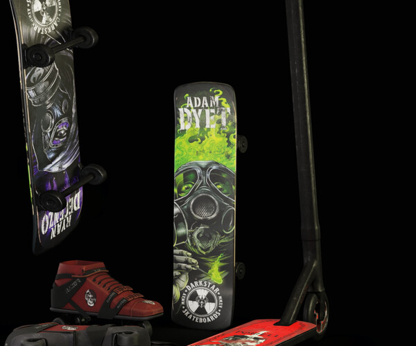 ArtStation - Skate Collection / 3D Model + 4K Textures | Resources