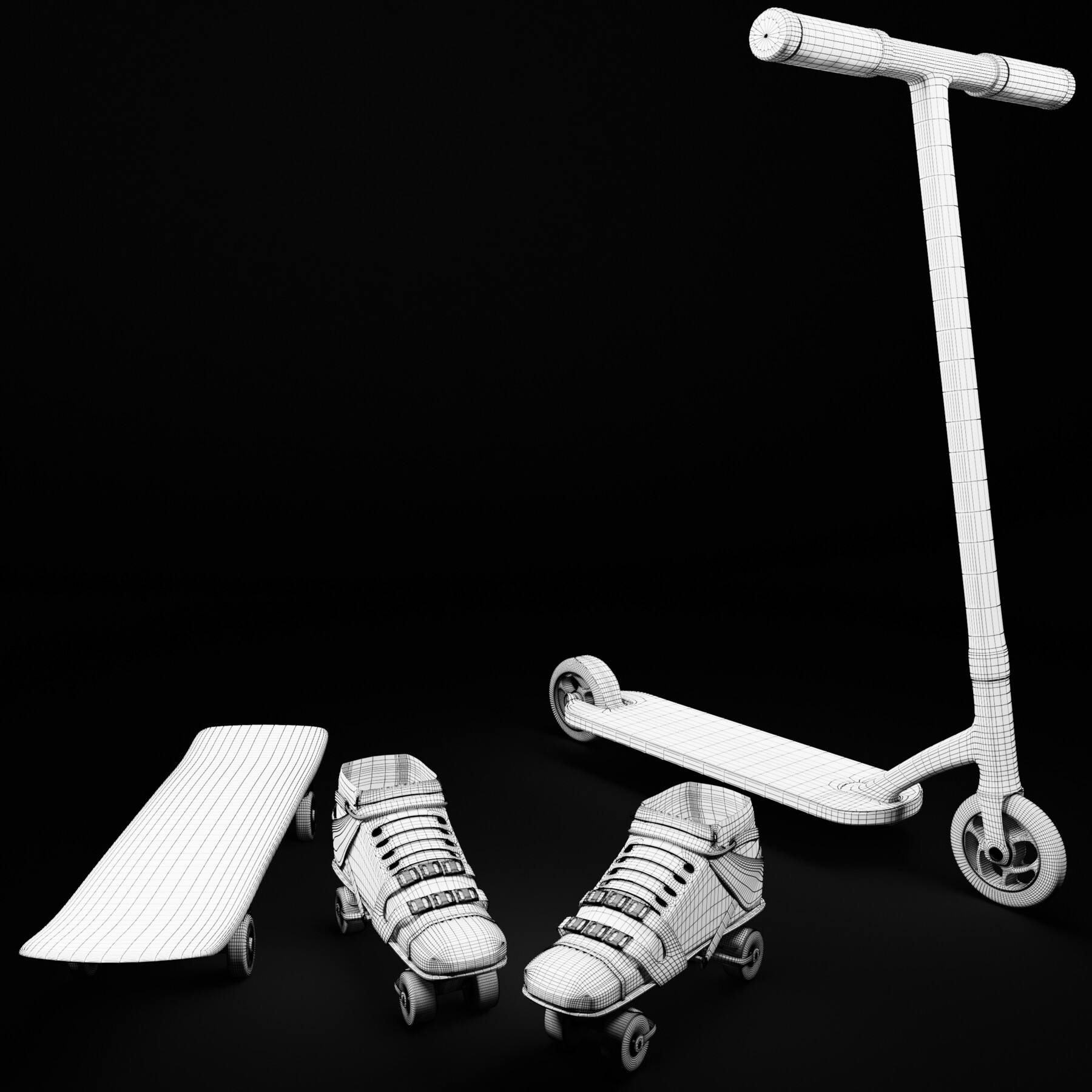 ArtStation - Skate Collection / 3D Model + 4K Textures | Resources