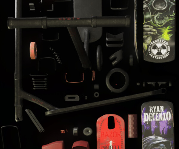 ArtStation - Skate Collection / 3D Model + 4K Textures | Resources