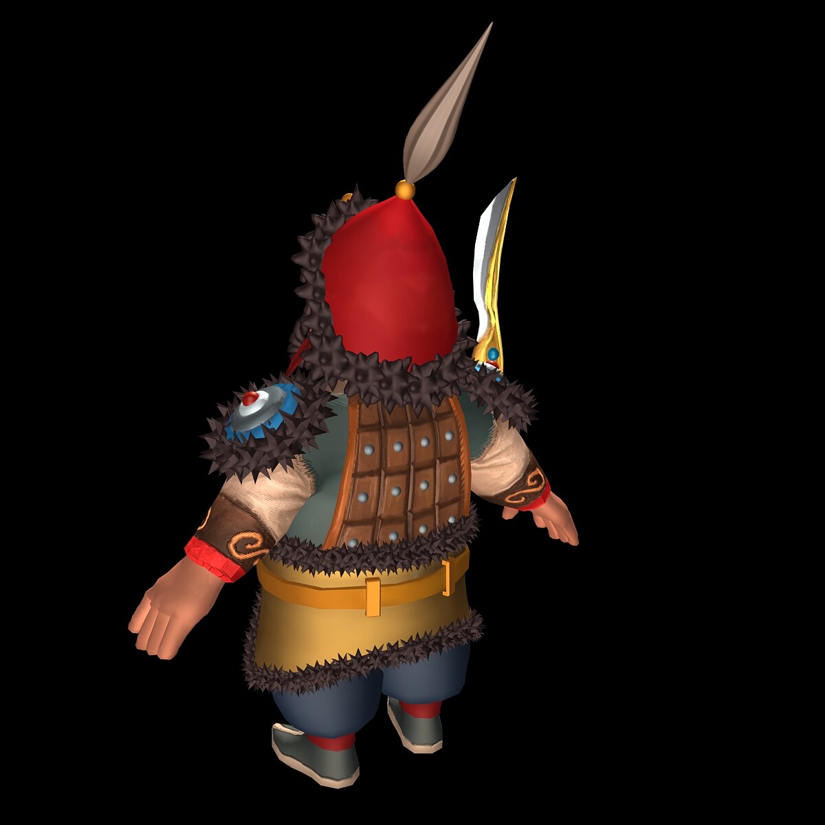 ArtStation - Game characters - Mongolian captain | Game Assets