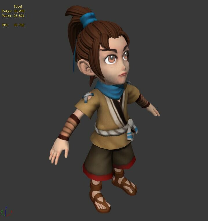 ArtStation - Game characters - male villagers | Game Assets