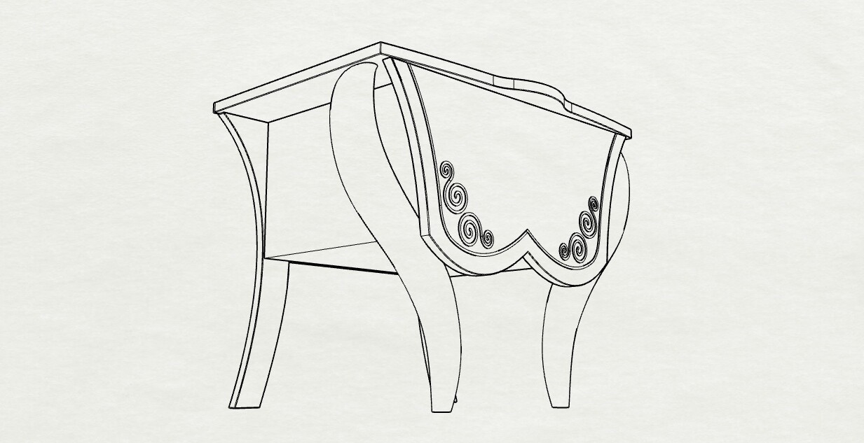 ArtStation - bedside table | Resources