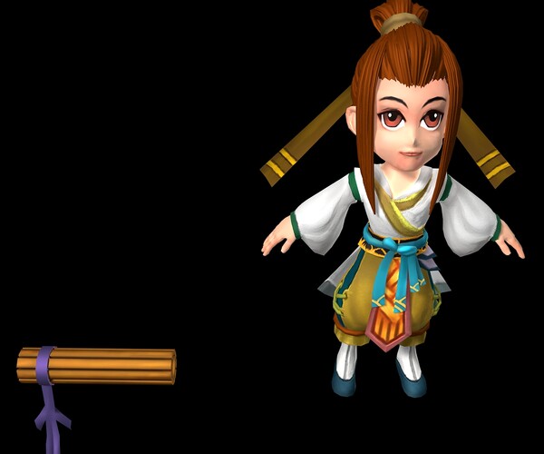 ArtStation - Game characters - book children | Game Assets