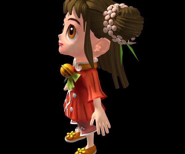 ArtStation - Game character character - little girl | Game Assets