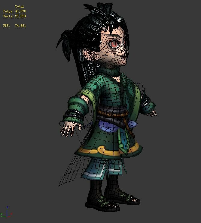 ArtStation - Game characters - fishing nets Knife hand | Game Assets