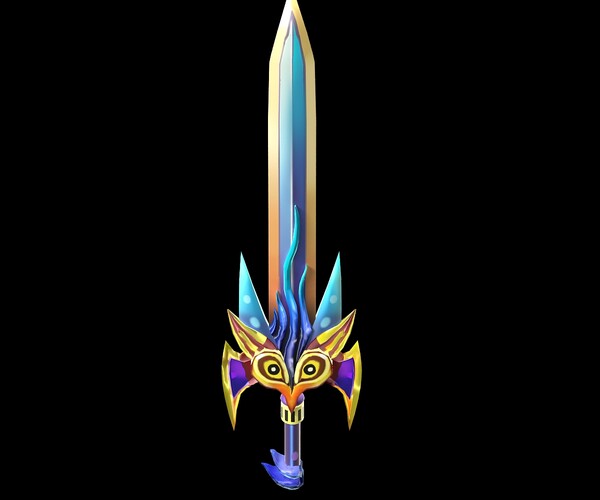 ArtStation - Game characters weapons-60 shadowless fly sword | Game Assets