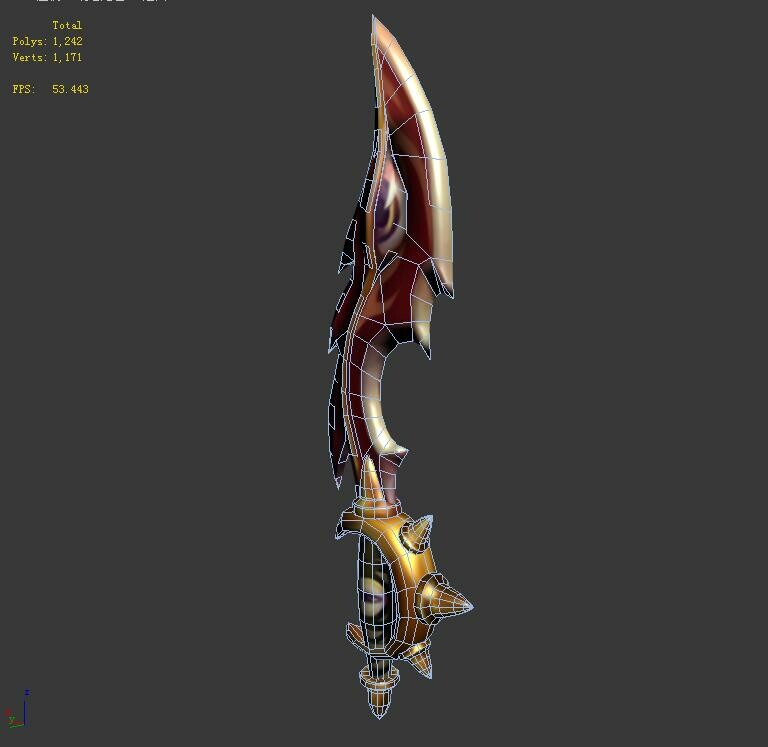 ArtStation - Game character weapon - hundred ghost weep | Game Assets