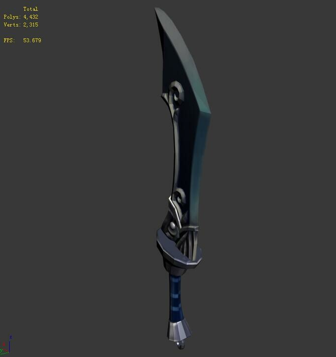 ArtStation - Game character weapon - big knife | Game Assets