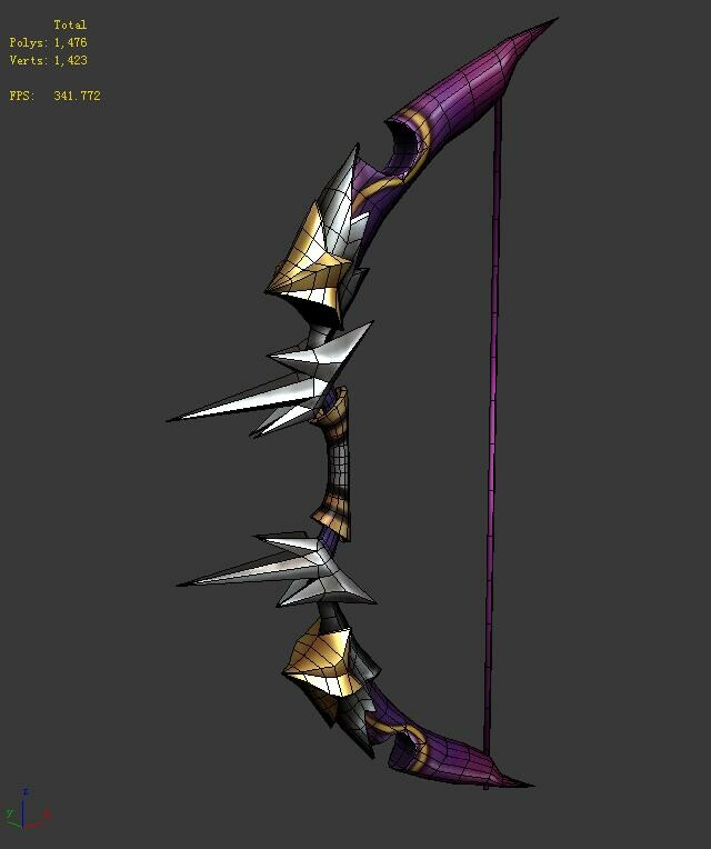 ArtStation - Game character weapon - meteor bow | Game Assets