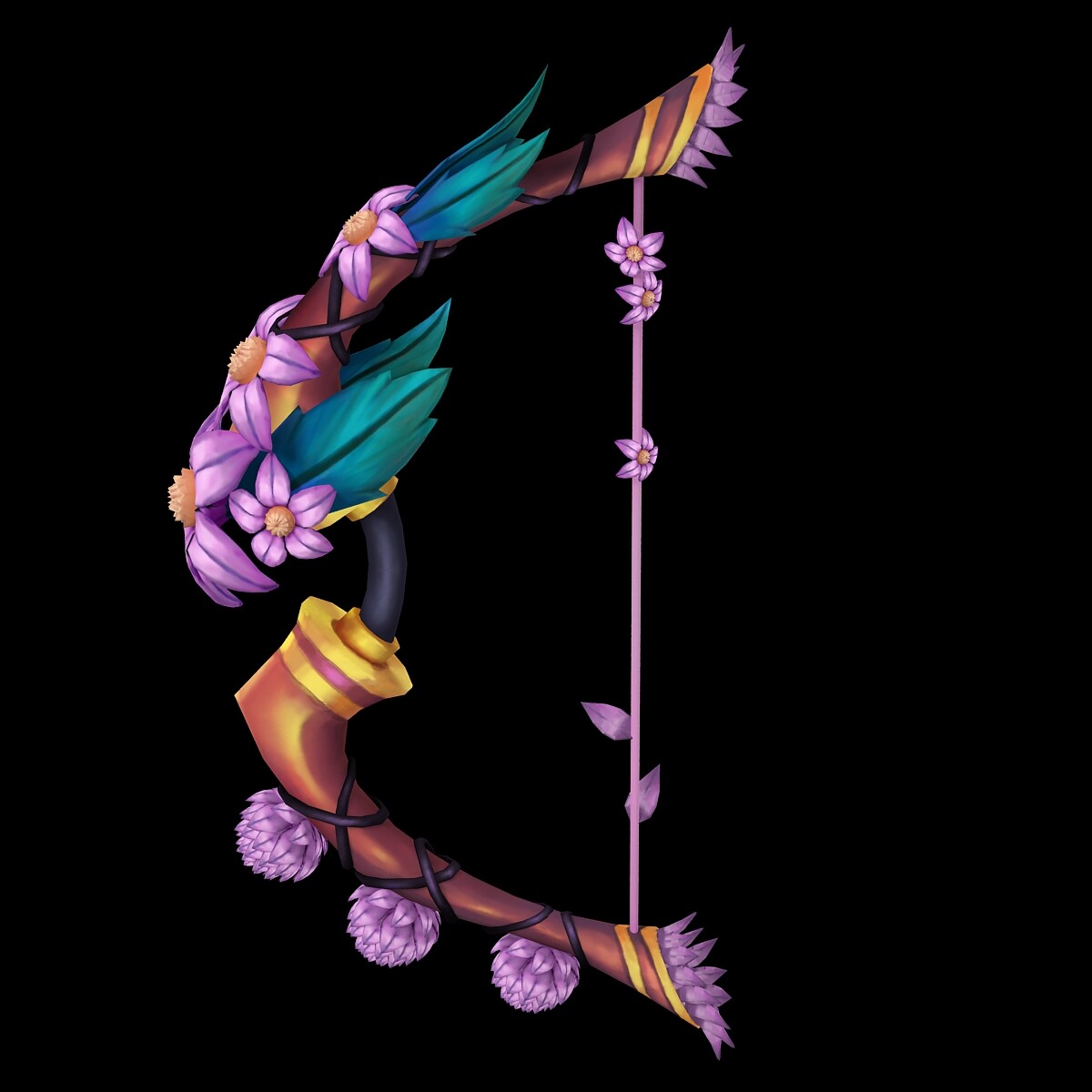 ArtStation - Game character weapon - fall bow | Game Assets