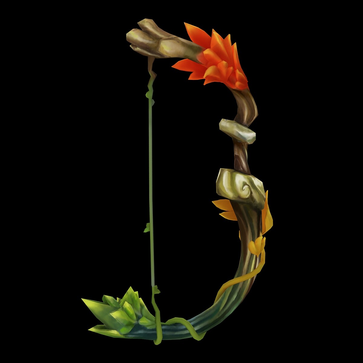 ArtStation - Game character weapon - god wood bow | Game Assets