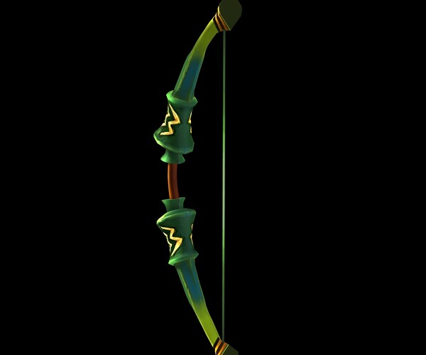 ArtStation - Game characters weapons - bamboo bow | Game Assets