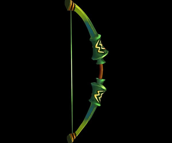ArtStation - Game characters weapons - bamboo bow | Game Assets