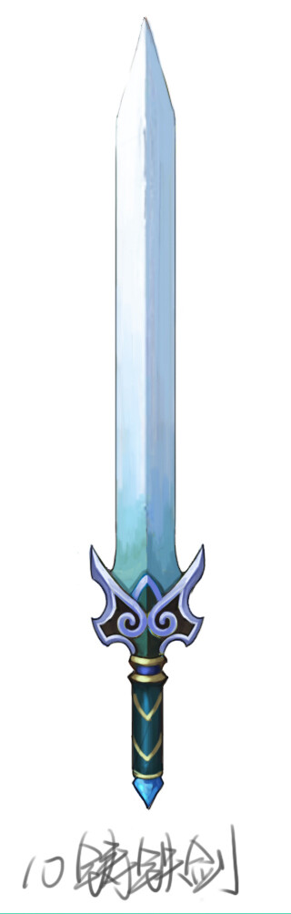 ArtStation - Game character weapons - cast iron sword | Game Assets