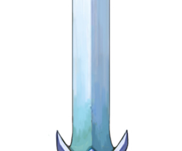 ArtStation - Game character weapons - cast iron sword | Game Assets