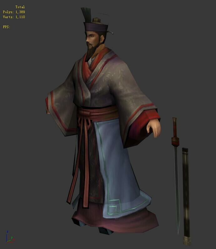 ArtStation - Ancient Chinese - Role 043 | Game Assets