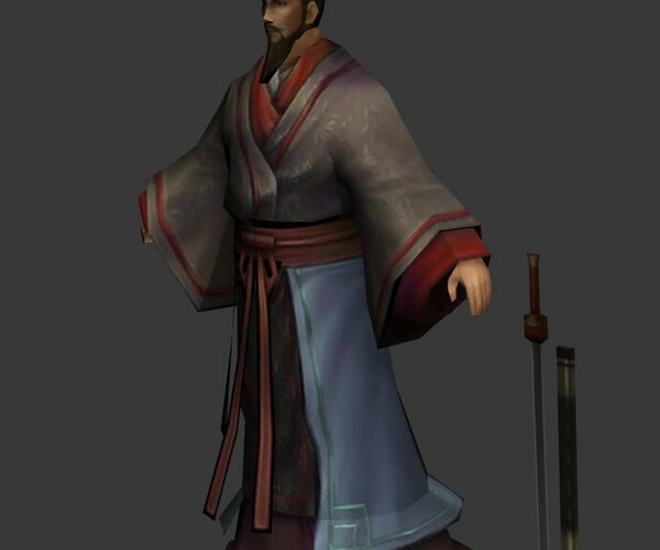 ArtStation - Ancient Chinese - Role 043 | Game Assets
