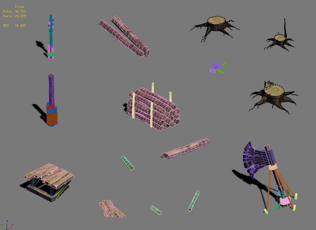 ArtStation - Logging - Tools 043 | Game Assets