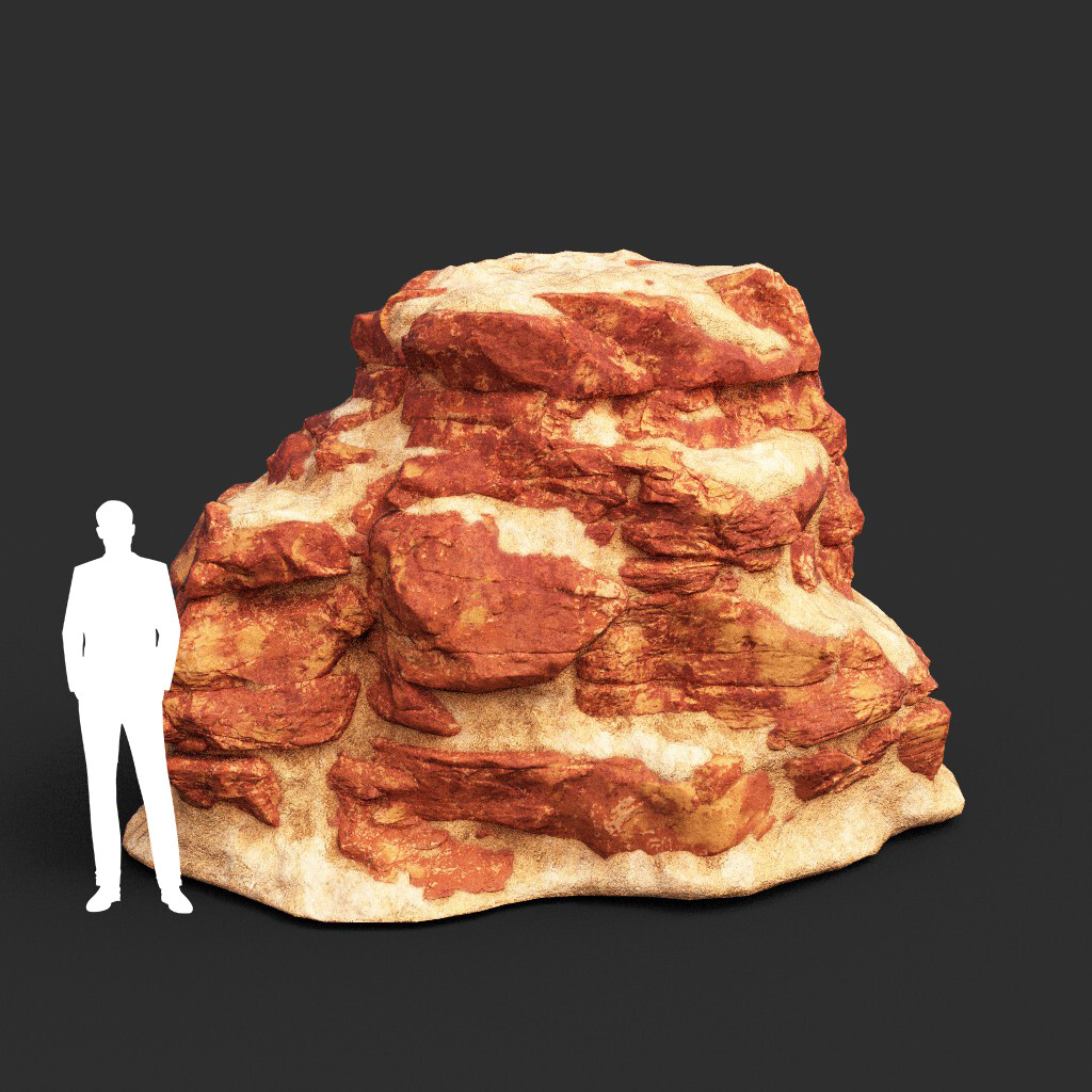 ArtStation - Low poly Sandstone Desert Rock Collection 210319 | Game Assets