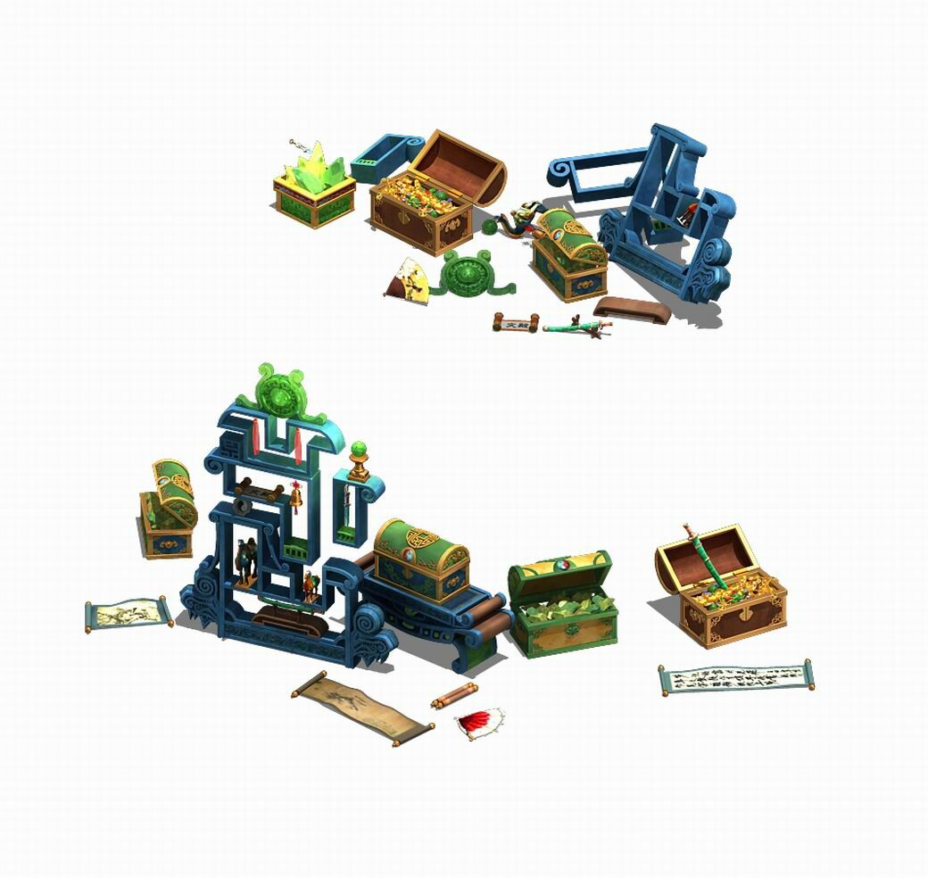 ArtStation - Palace - Treasure - shelf | Game Assets