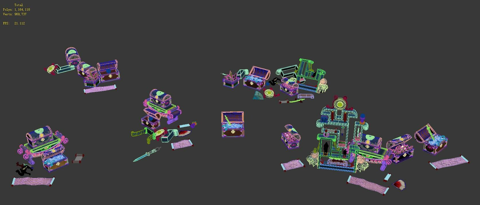 ArtStation - Palace - Treasure - shelf | Game Assets