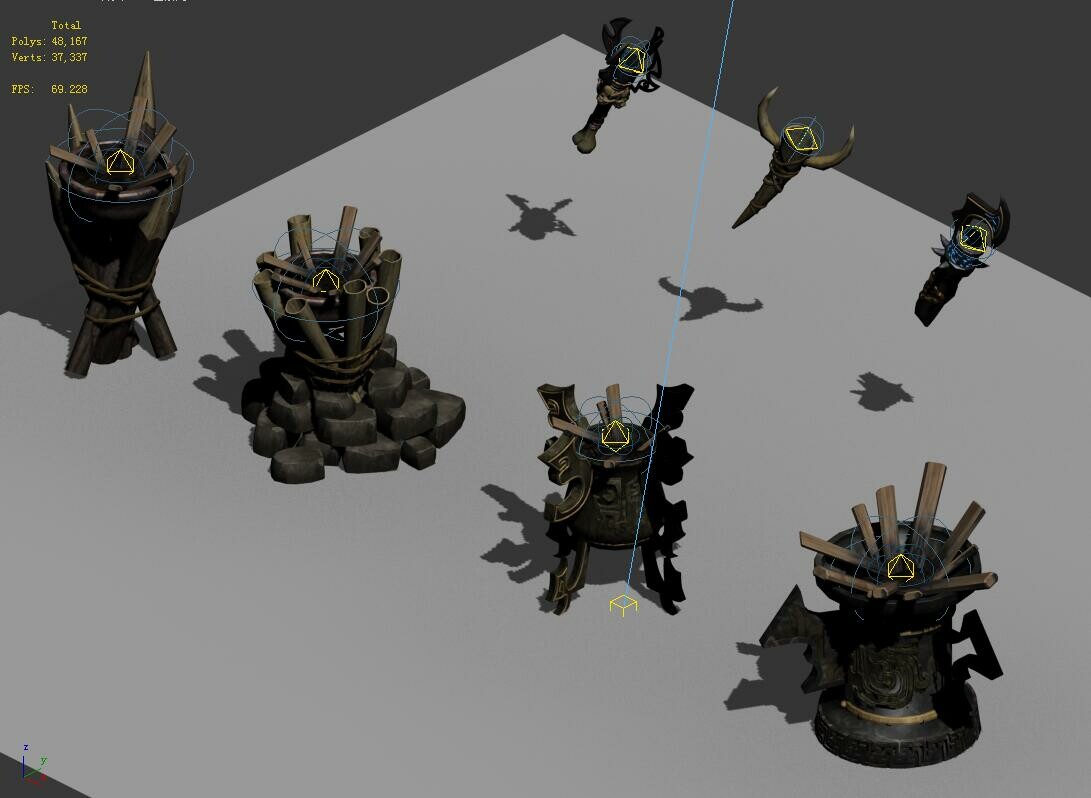 ArtStation - Brazier - torch | Game Assets