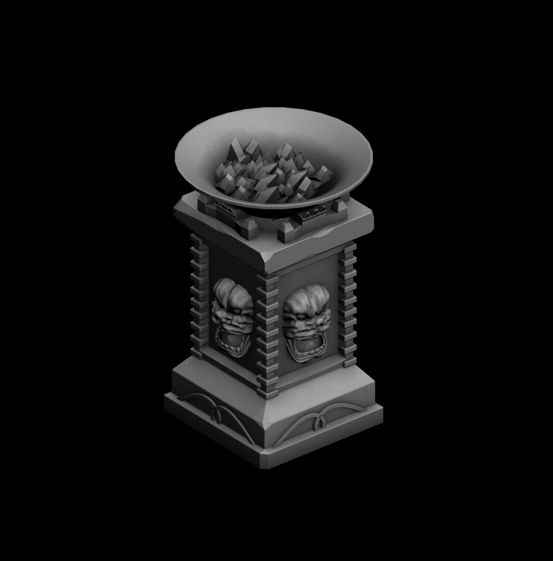 ArtStation - Army camp ancient battlefield - brazier | Game Assets