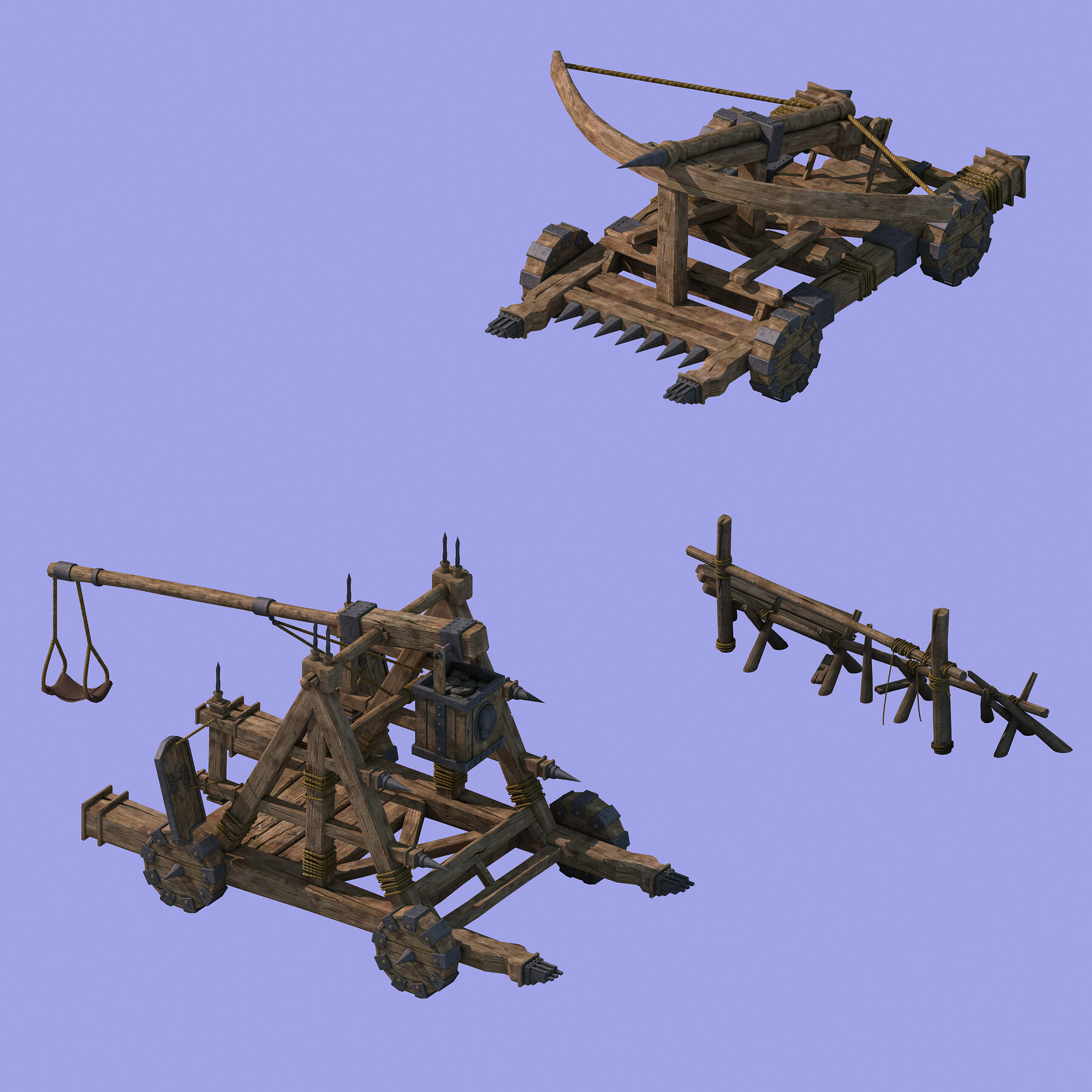 ArtStation - Barracks - catapult | Game Assets