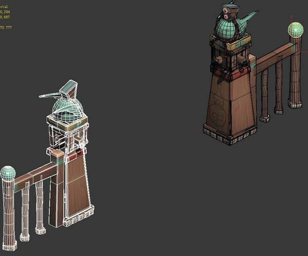 ArtStation - Cartoon World - Fantasy Gate 03 | Game Assets